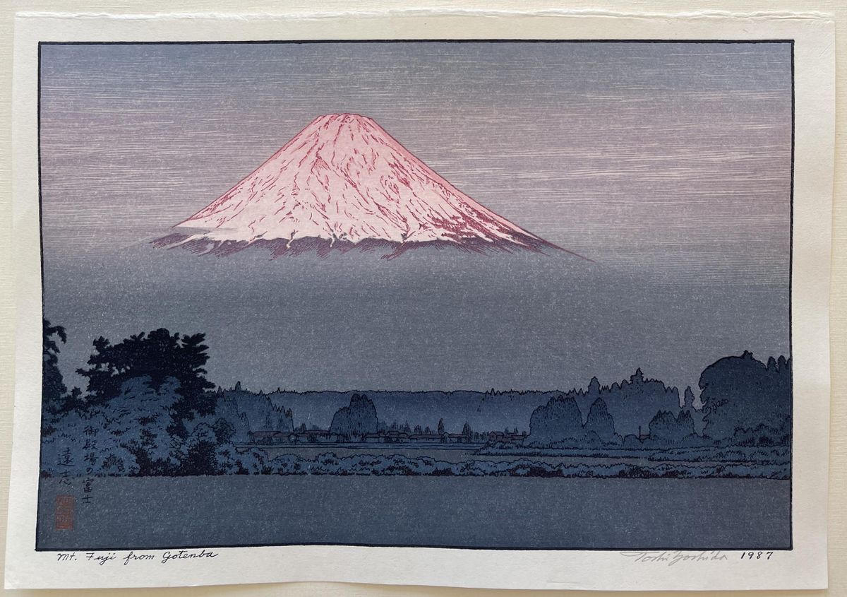 Mt.Fuji from Gotenba (Signed) - Toshi Yoshida - Japanese Prints - Nipponprints.com