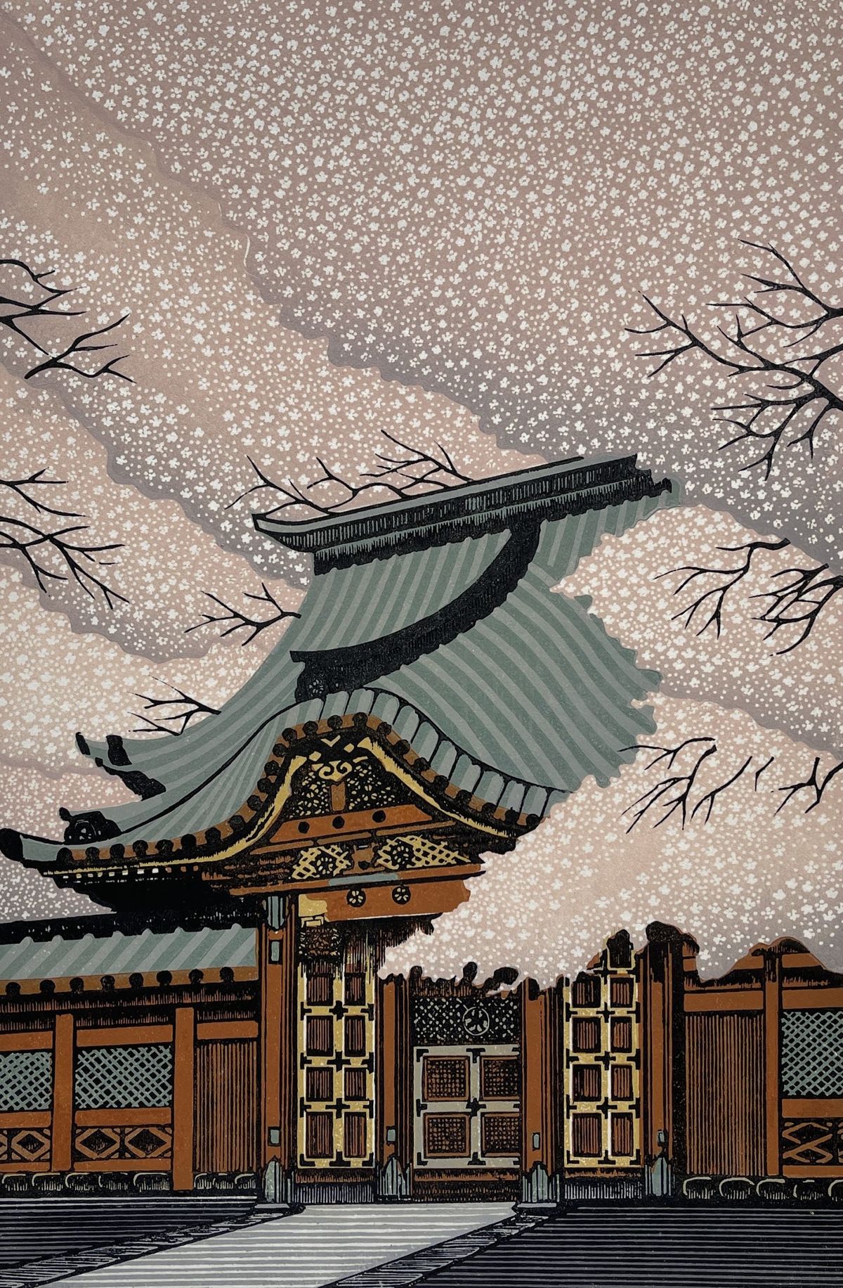 The Imperial Gate of Kaneiji-temple - Ray Morimura - Japanese Prints ...