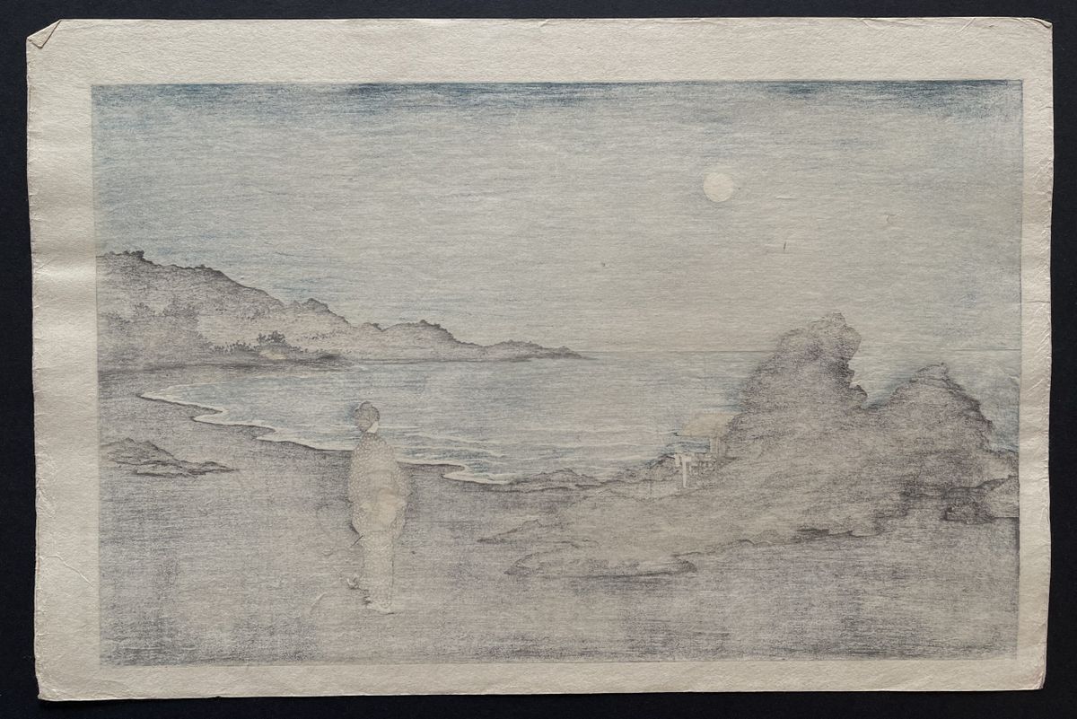 Woman on a Beach by Moonlight (Dark Version) - Koho Shoda - Japanese ...