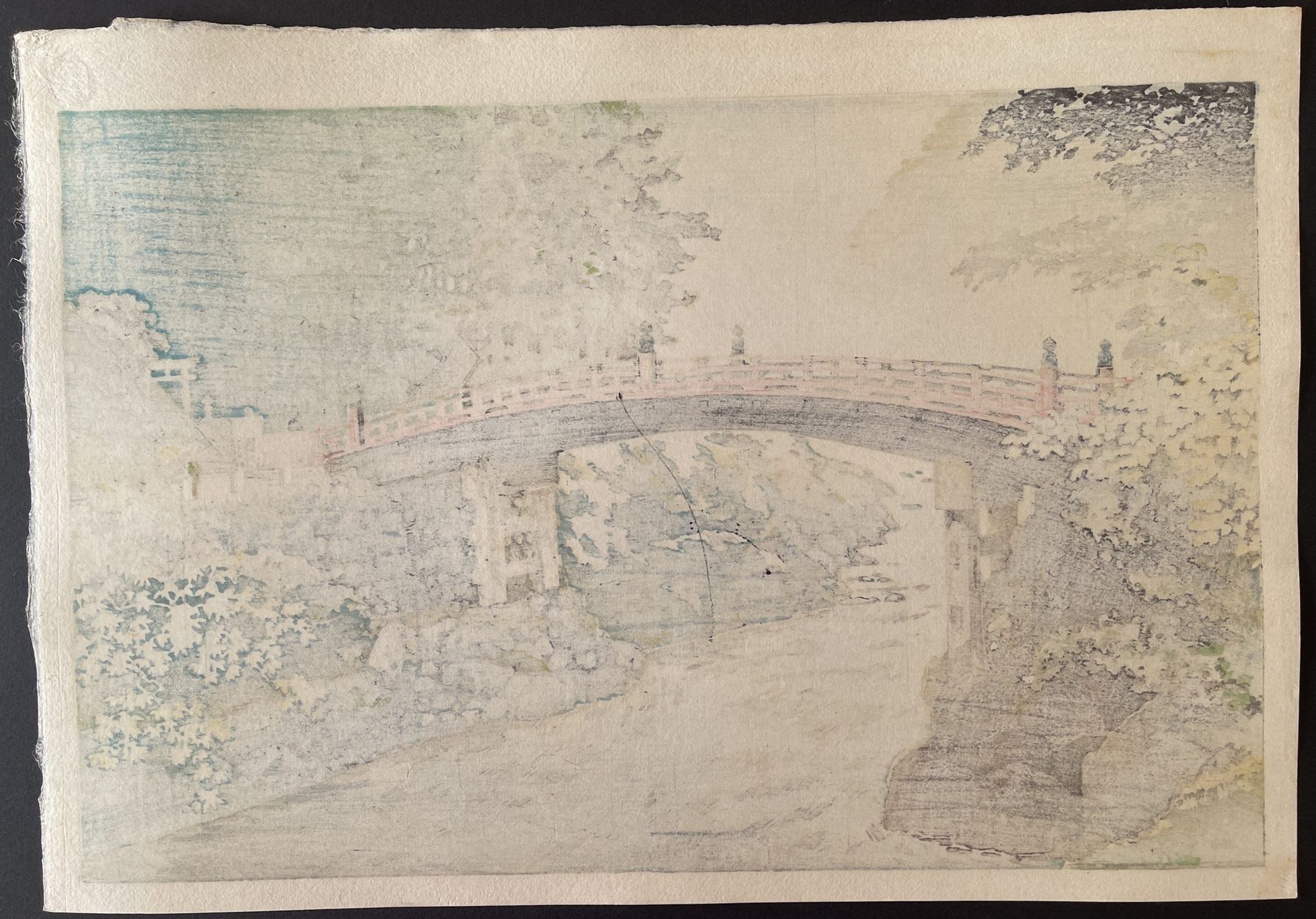 Shinkyo Bridge at Nikko (Seki) - Tsuchiya Koitsu - Japanese Prints ...