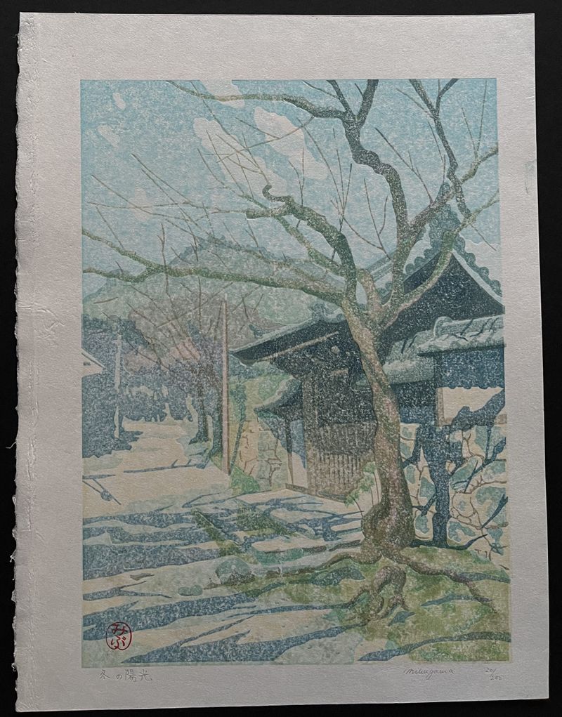 Sunlight in Winter - Junichi Mibugawa - Japanese Prints - Nipponprints.com